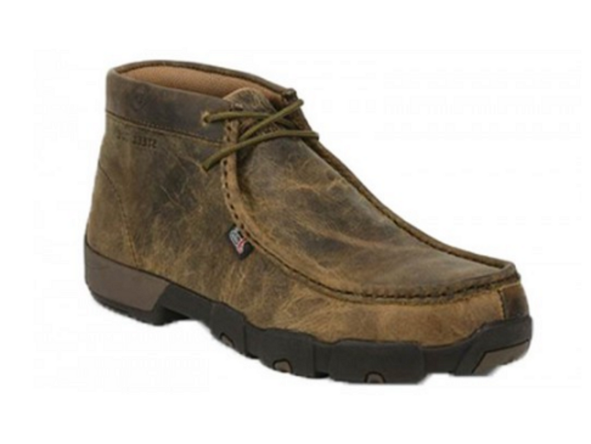 Justin Men's Driver Moc Slip Resistant EH Steel Toe Work Boot 235 – West Point Safety Shoes